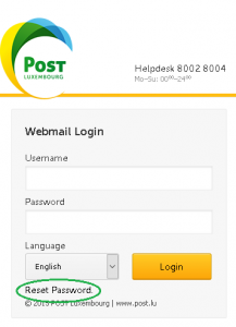 PASSWORD RECOVER | POST Technologies Documentation