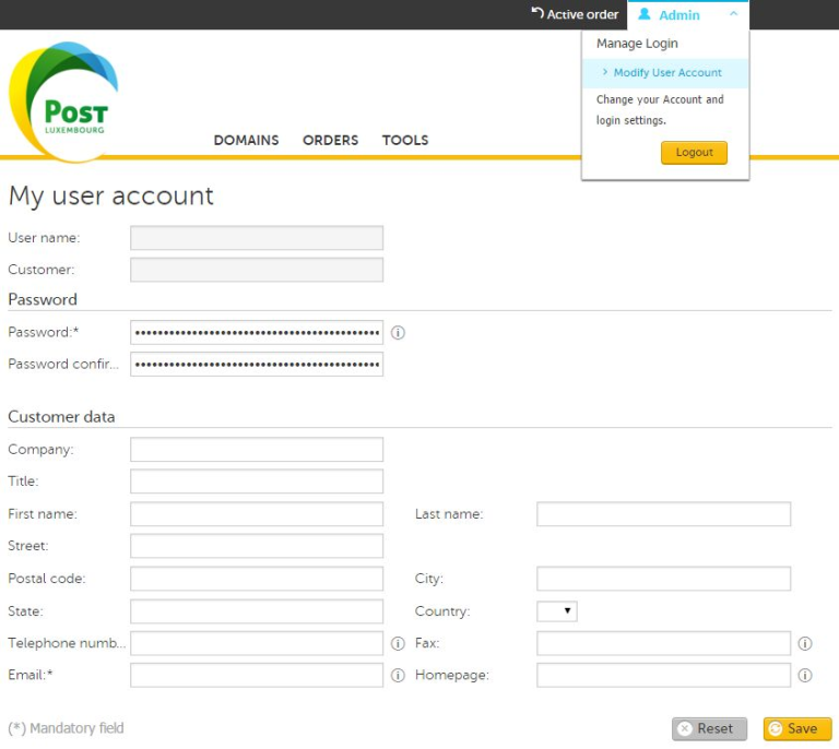 Modify Customer Details | POST Technologies Documentation