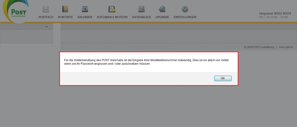 login_popup_DE | POST Technologies Documentation