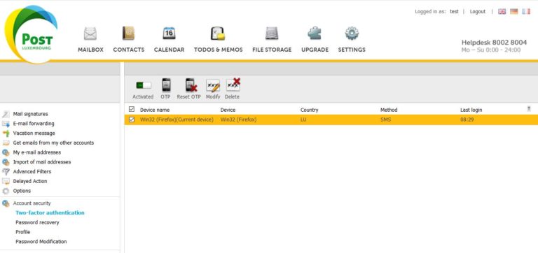 2fa – two-factor authentication | POST Technologies Documentation
