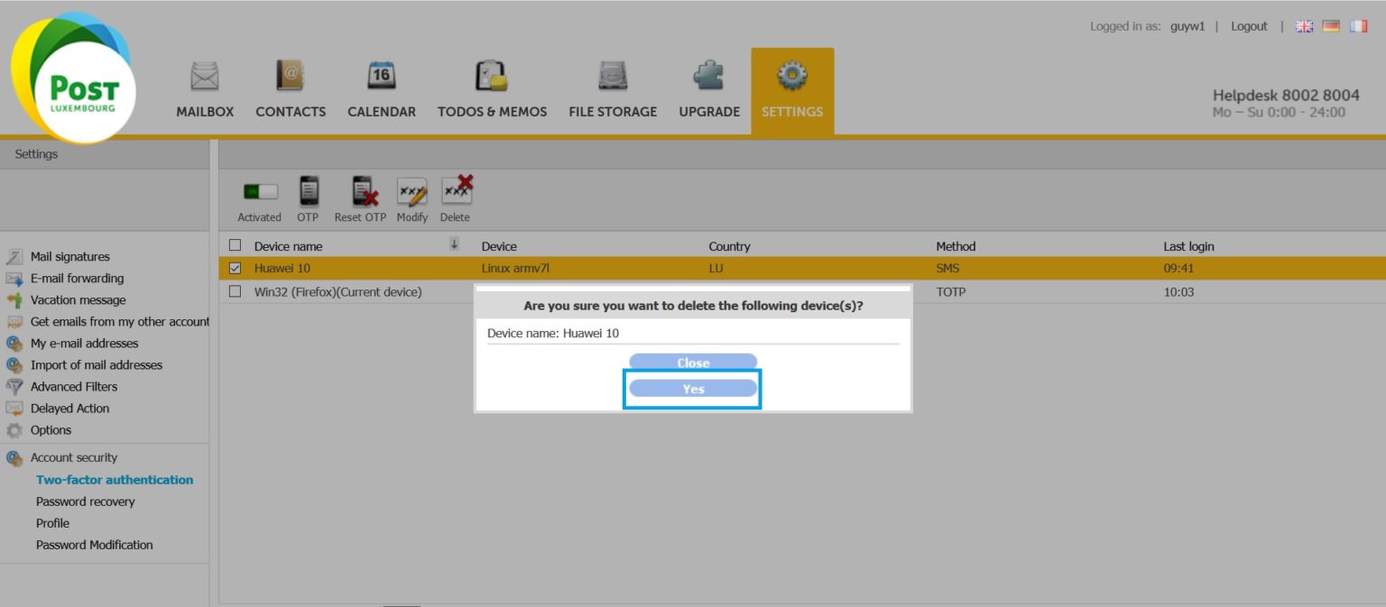 2fa – two-factor authentication | POST Technologies Documentation