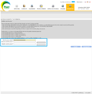 Mise à jour de votre mot de passe | POST Technologies Documentation
