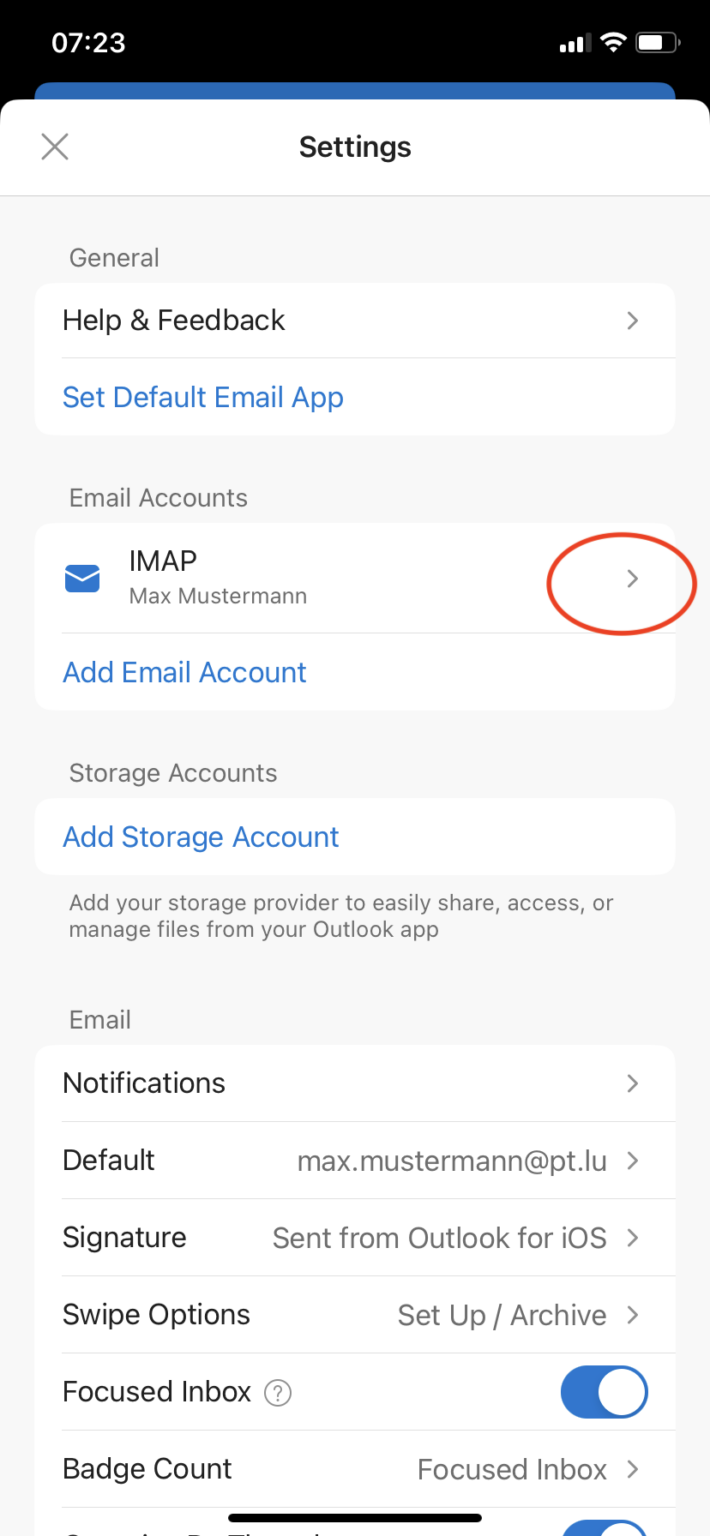 Apple – iPhone – Outlook – email configuration | POST Technologies ...