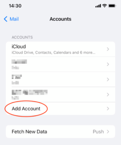 Apple – iPhone – Mail – email configuration | POST Technologies Documentation