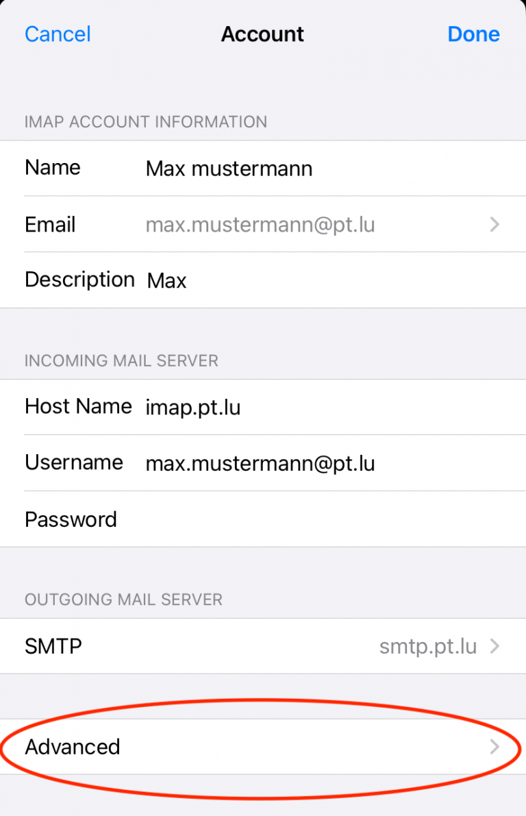 Apple – iPhone – Mail – email configuration | POST Technologies ...