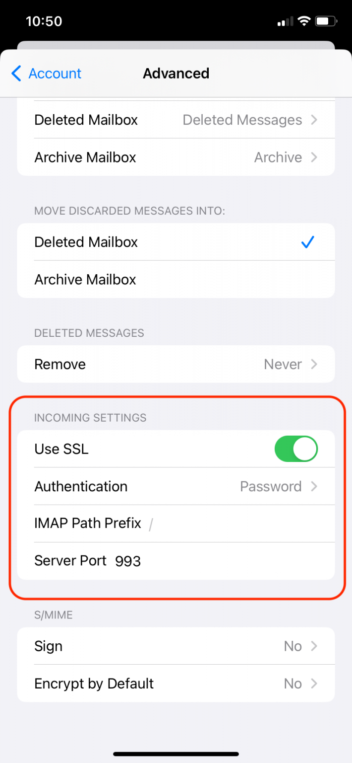 Apple – iPhone – Mail – email configuration | POST Technologies ...